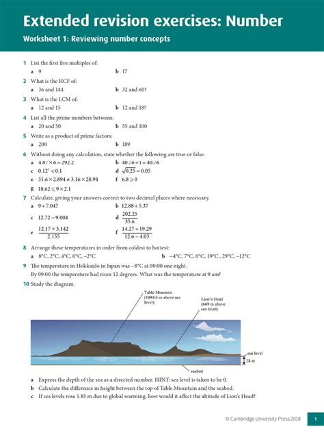 Worksheets Extended Content Pdf Number Theory Arithmetic