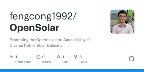 Github Fengcong Opensolar Promoting The Openness And Accessibility Of Diverse Public