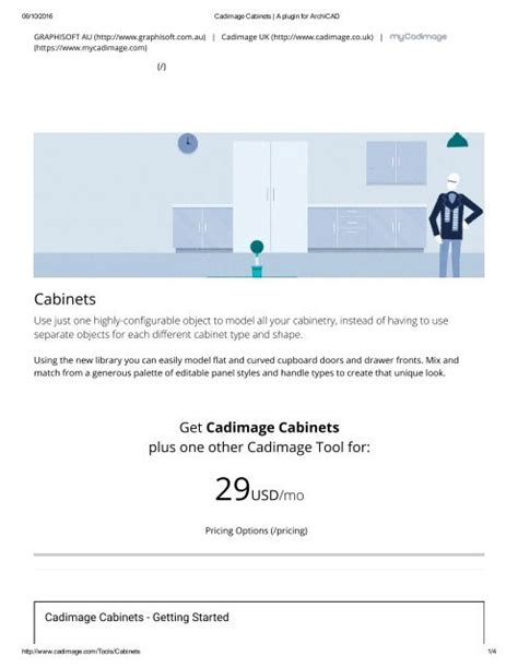 Cadimage Cabinets A Plugin For Archicad