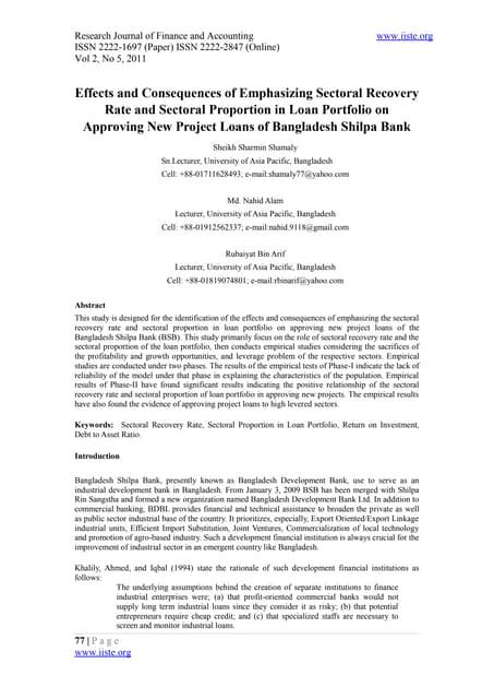 8 77 92 Effects And Consequences Of Emphasizing Sectoral Recovery Rate And Sectoral Proportion