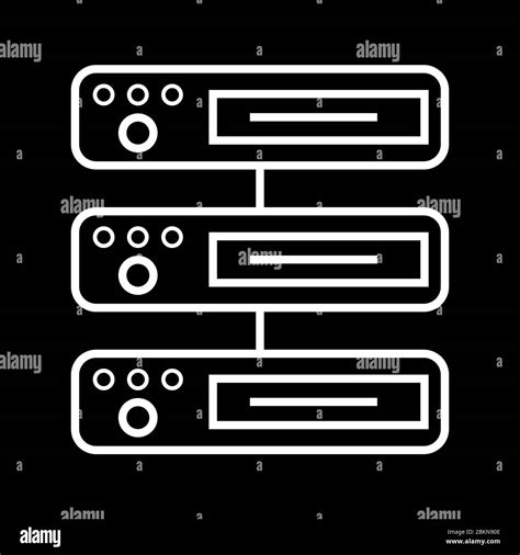 Beautiful Database Vector Line Icon Stock Vector Image And Art Alamy