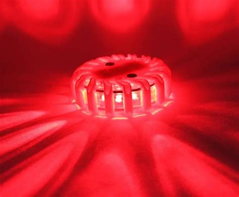 Flashing LED Round Beacon Emergency Strobe Warning Light Round Roof