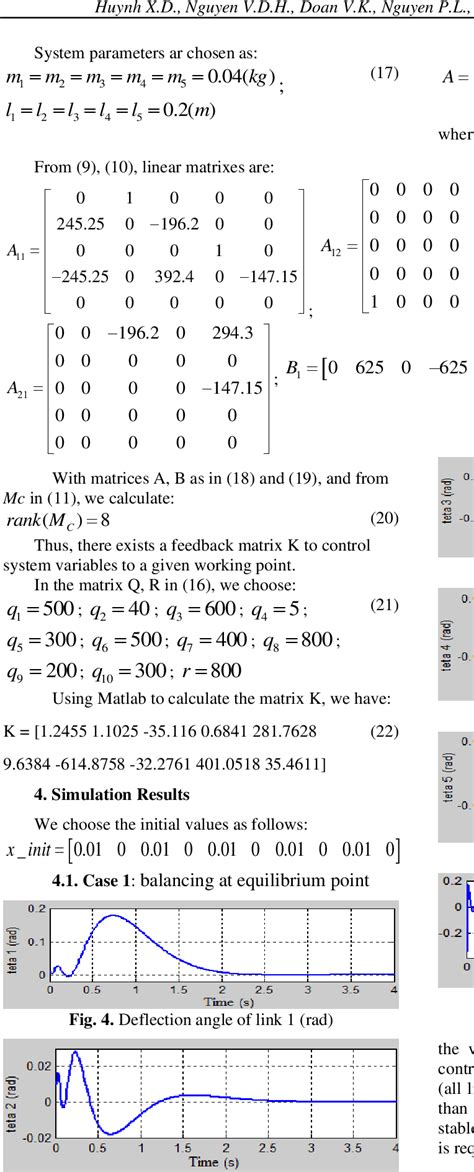 Figure 3 From Lqr Control For Five Link Pendubot Semantic Scholar