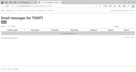Management Task Maintenance