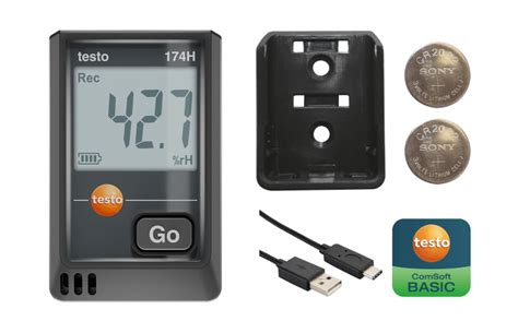Testo 174 H Mini Data Logger For Temperature And Humidity With Usb C And Pc Software