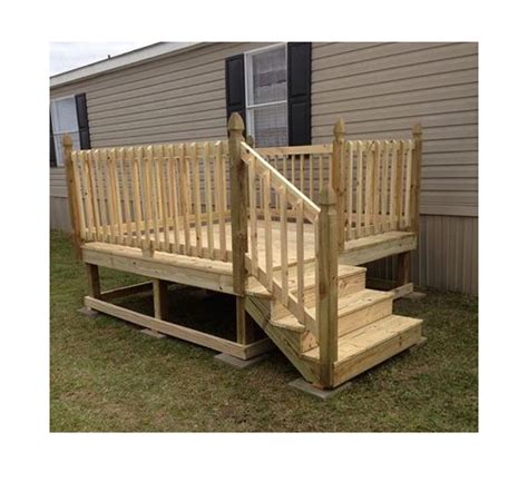 Custom Deck With Handrails