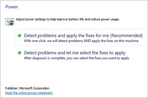 Microsoft Fix It To Extend Battery Life Troubleshoot Power Consumption Problems GHacks Tech News