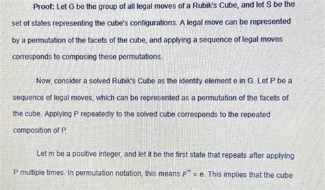 Solved Theorem By Applying A Sequence Of Legal Moves To A