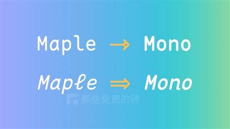 Maple Mono 使用时间超过6年，我心目中最佳的等宽编程字体，对 Javascript 语言支持尤为友好｜那些免费的砖