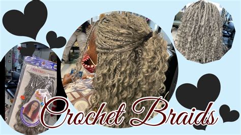 How To Crochet Braid Grey Hairprotective Styles Youtube