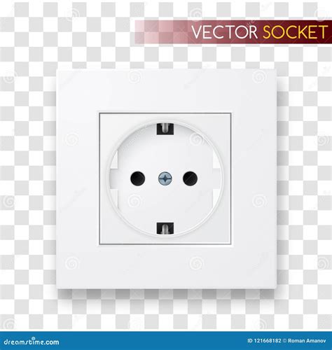 Realistic Vector Socket Power Outlet Stock Vector Illustration Of