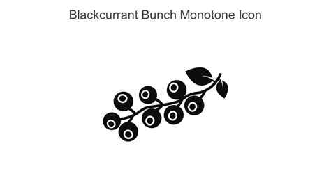Blackcurrant Bunch Monotone Icon In Powerpoint Pptx Png And Editable Eps Format PPT PowerPoint