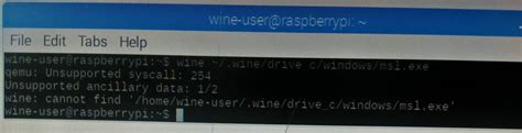 Raspbian Wine Cannot Find L Cwindowssystem32mslexe