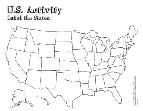 Free Printable Blank Map Of The United States Bernard