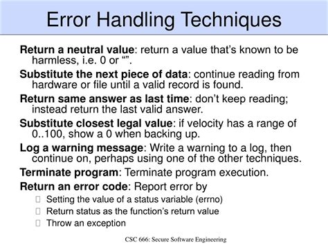 PPT Secure Error Handling Strategies In Software Engineering PowerPoint Presentation ID