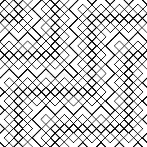 Design Seamless Monochrome Grid Pattern Stock Vector Illustration Of Monochrome Lattice
