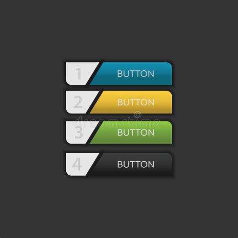 Web And Ui Application Color Button Icon For Modern Website Stock