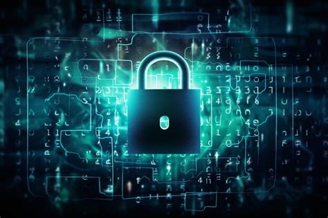 Premium Ai Image Digital Padlock Icon Cyber Security Network And Data Protection Technology On