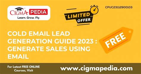 Cold Email Lead Generation Guide 2023 Generate Sales Using Email