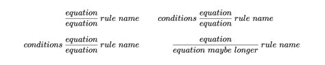 vertical alignment aligning proofs from the proof package tex