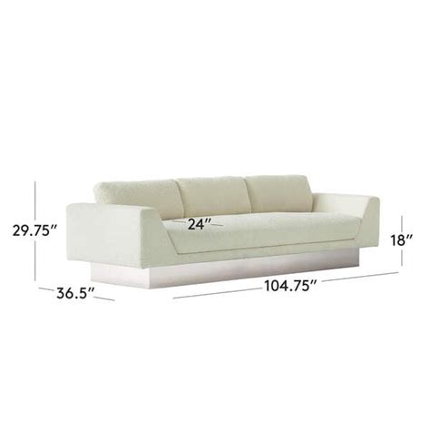 Noor Modular Cream Boucle Modern Sofa Cb2 Uae