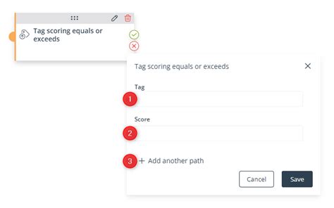 Workflow Condition Tag Scoring Equals Or Exceeds Support Salesmanago