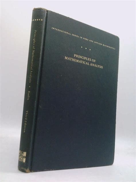 Principles Of Mathematical Analysis By Walter Rudin Etsy