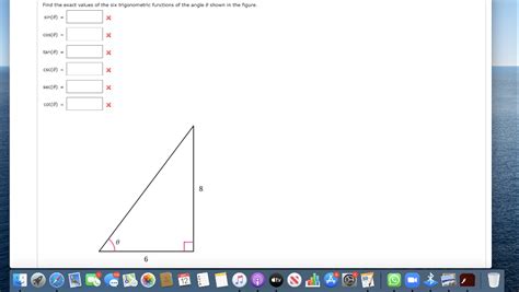 Solved Find The Exact Values Of The Six Trigonometric Chegg Com