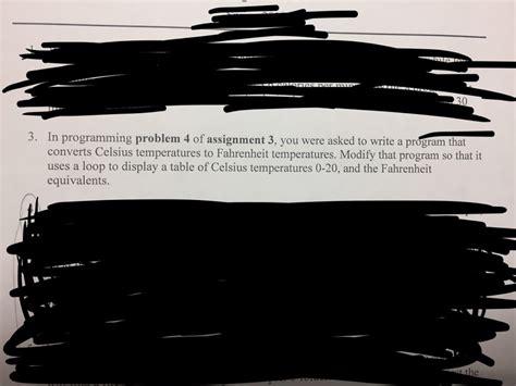 solved 30 3 in programming problem 4 of assignment 3 you
