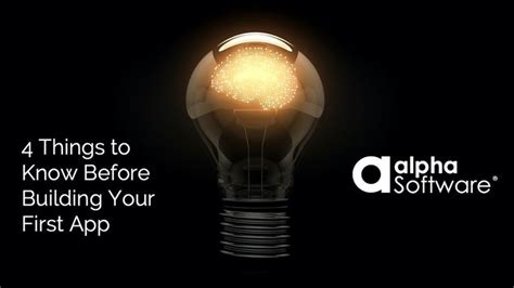 4 Things You Must Know Before Building Your First App App Development