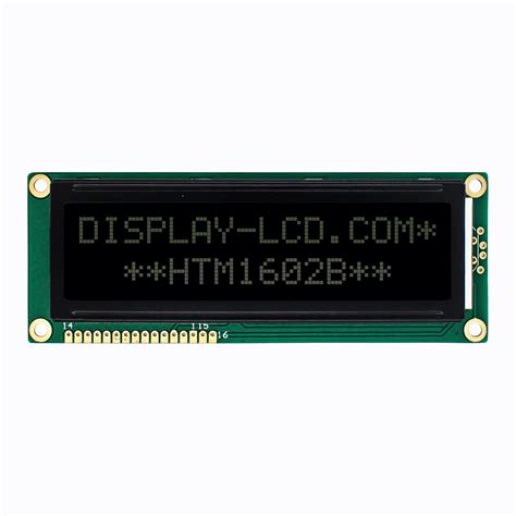 2x16 character mono lcd module display stn blue with white side