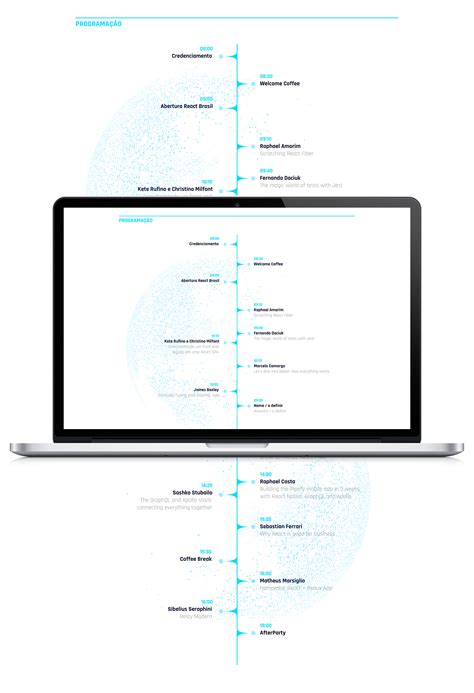 reactconf website on behance