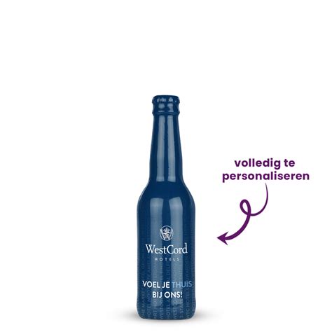 Gepersonaliseerd Bierflesje Met Eigen Logo BedrukteFles