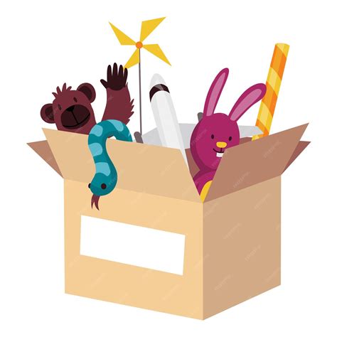 Premium Vector Cardboard Donation Box Full Of Toys And Devices