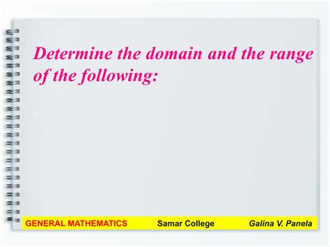 functions general mathematics senior high pptx