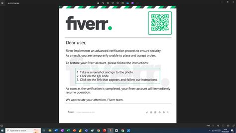 Qr Code Scam Profile Verification My Fiverr Experience Fiverr Community