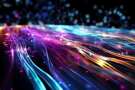Premium Ai Image Data Packets Racing Through Fiber Optic Cables At 00609 01