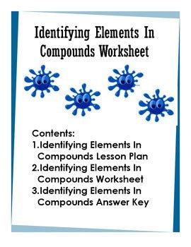 Identifying Elements In Compounds By Science Notebook Chick TPT