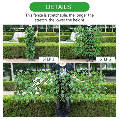 Garden Simulation Fence Decoration Privacy Wood Wi Vicedeal