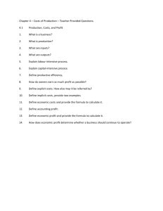 Managerial Economics Final Exam