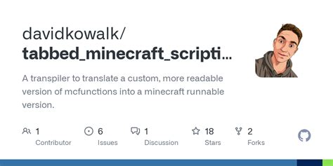 Github Davidkowalk Tabbed Minecraft Scripting A Transpiler To