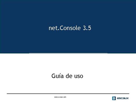 Net Console La Net Console Manual