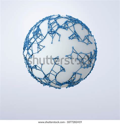 Spheres Grid On Spherical Surface 3d Stock Illustration 1877282419 Shutterstock