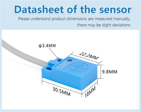 Npn Non Flush Inductive Switch Square Flat Proximity Sensor Sensing Distance 4mm Non Flush Type