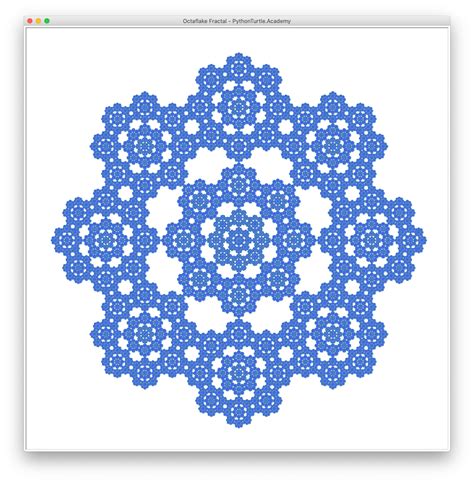 Octaflake With Python Turtle Source Code Python And Turtle