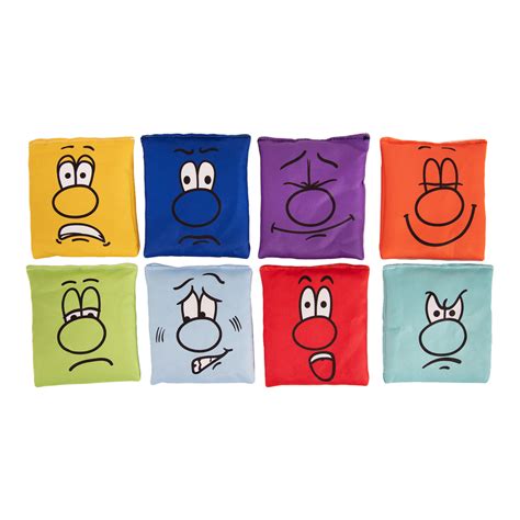 tts emotion faces bean bags 8pk feelings and emotions tts