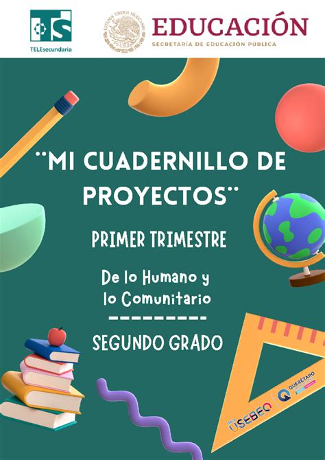 Mi Cuadernillo De Proyectos De Lo Humano Y Lo Comunitario Segundo Trim