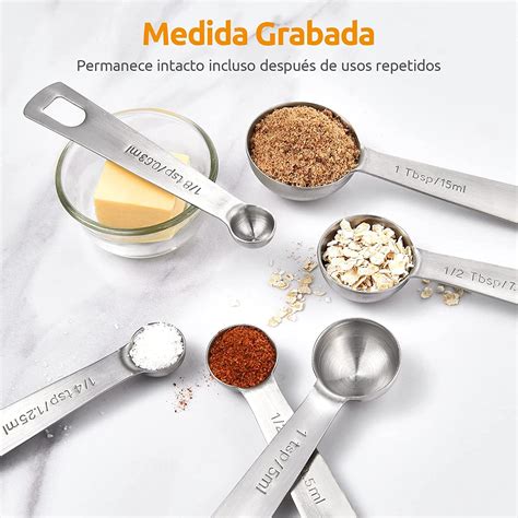 Cucharas Medidoras U Taste 188 Cucharas Medidoras De Acero Inoxidable