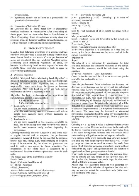 A Framework For Performance Analysis Of Computing Clouds Pdf